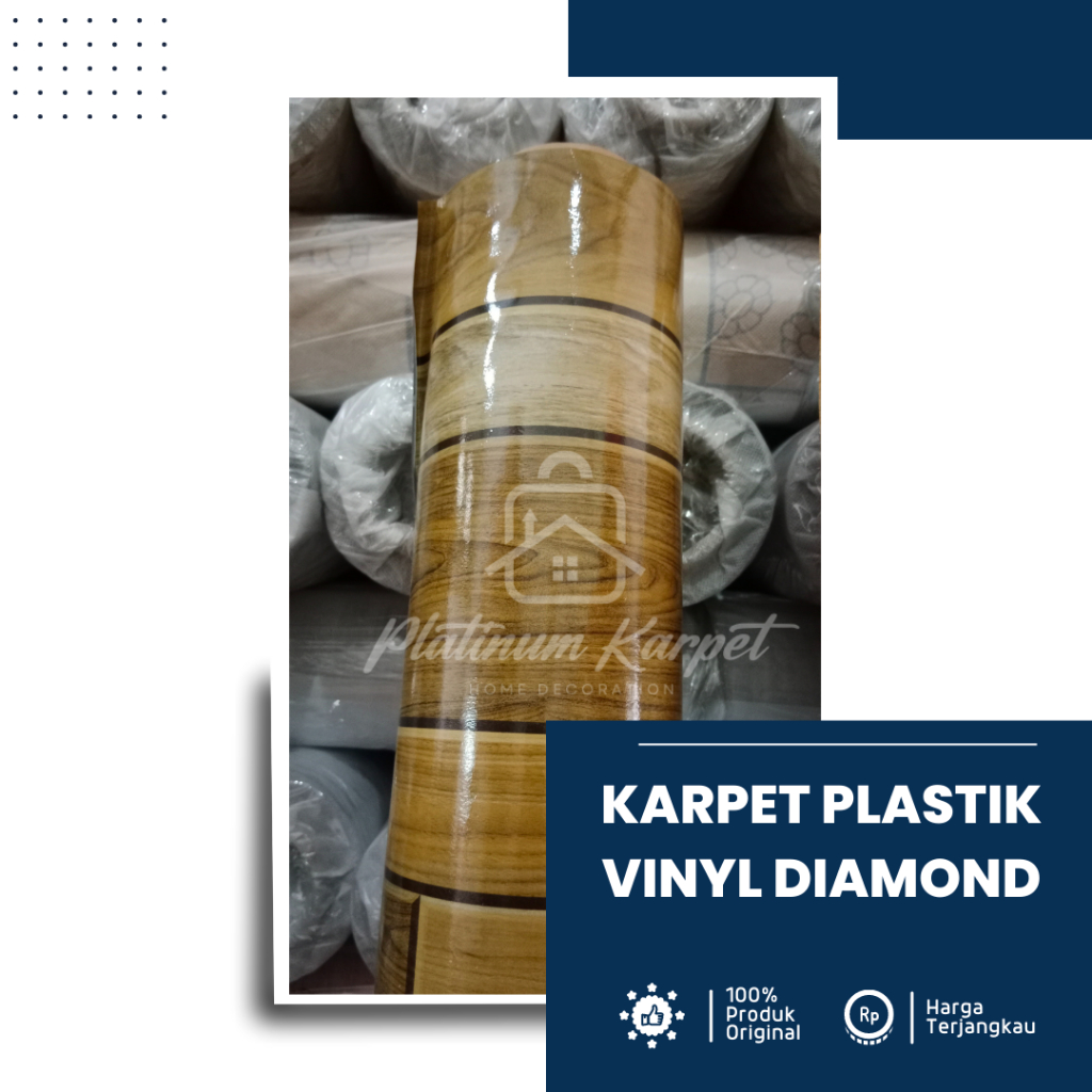 Jual Diamond Karpet Lantai Plastik Vinyl Premium Tebal Panjang 20 Meter ...