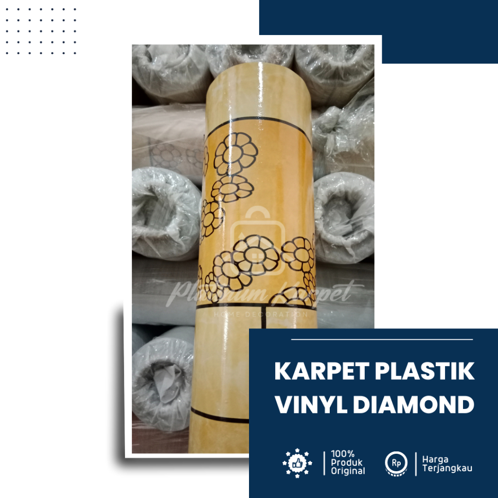 Jual Diamond Karpet Lantai Plastik Vinyl Premium Tebal Panjang 20 Meter ...