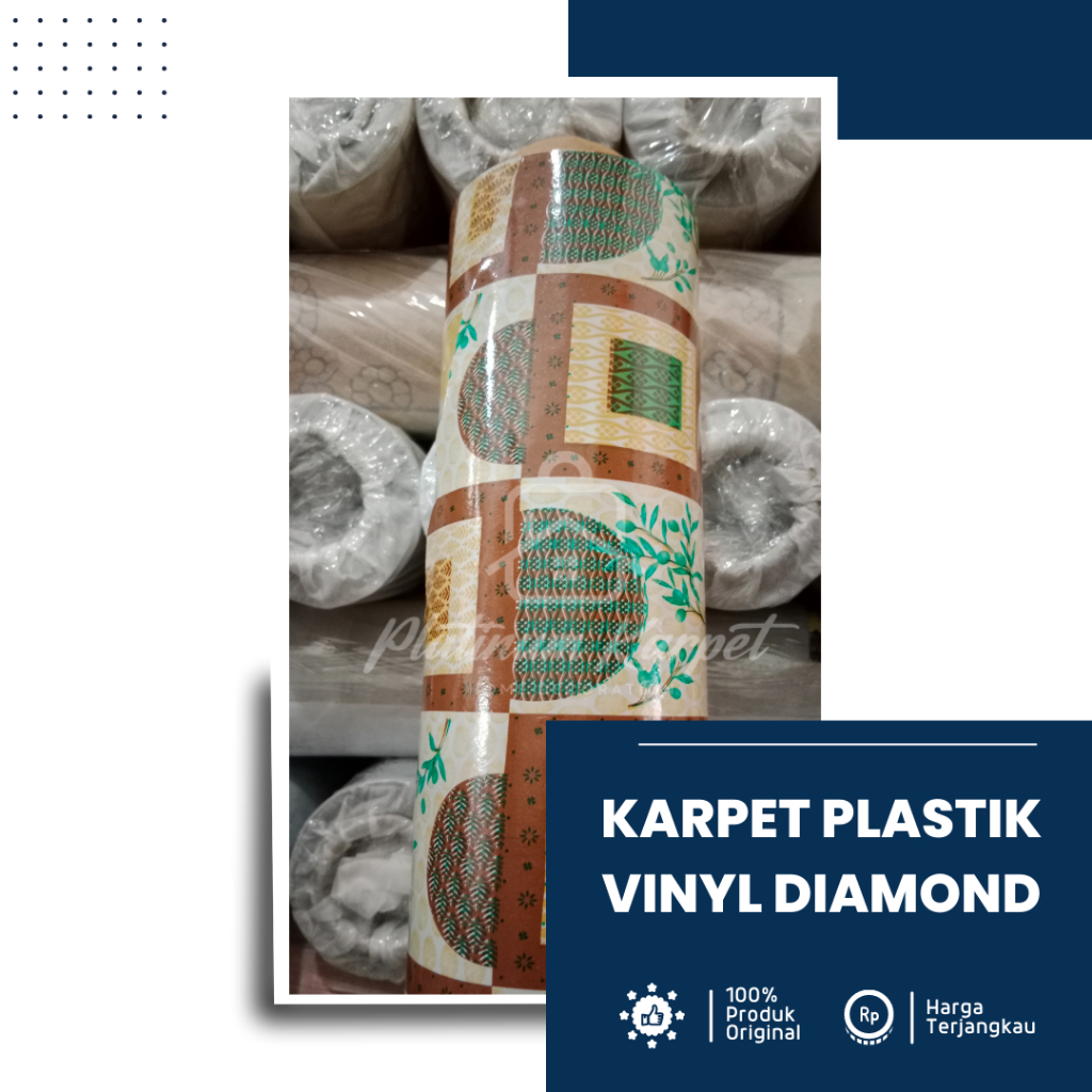 Jual Diamond Karpet Lantai Plastik Vinyl Premium Tebal Panjang 20 Meter ...