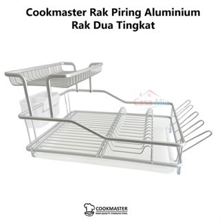Jual Rak piring aluminium 2 tingkat Cookmaster CM-712AL | Shopee Indonesia