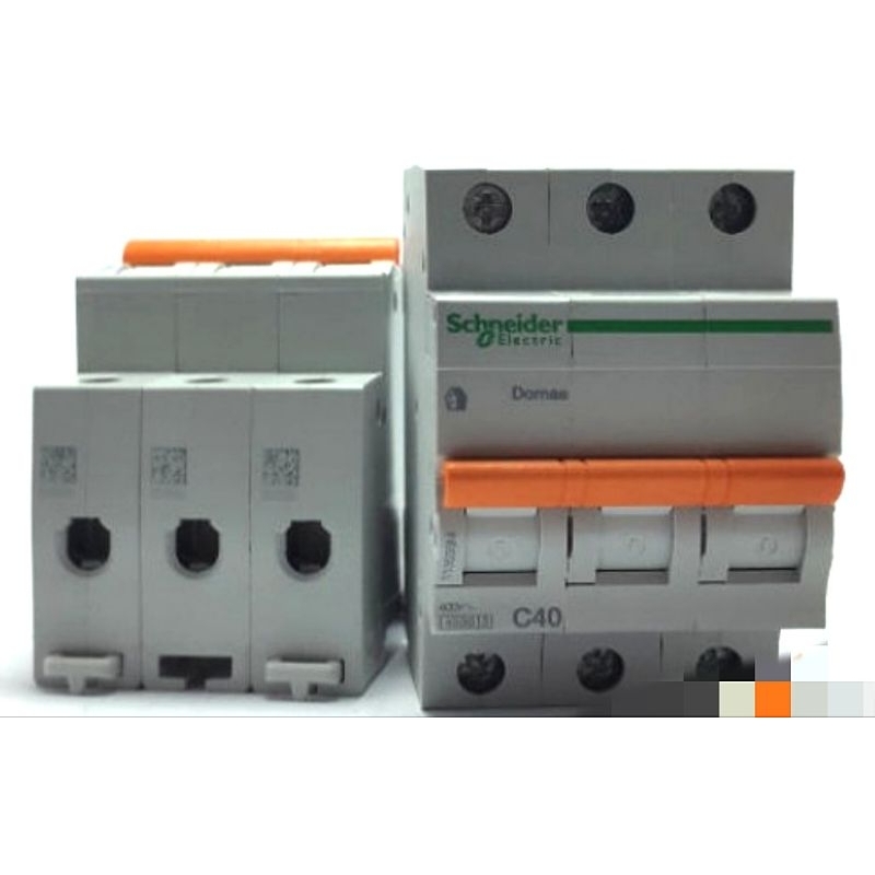 Jual MCB 3P DOMAE SCHNEIDER ORIGINAL MCB 3 PHASE 10A, 16A DAN MERLINGERIN 25A, 32A | Shopee ...
