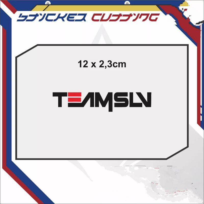 Jual Sticker cutting TEAMSLV sticker helm/body motor | Shopee Indonesia