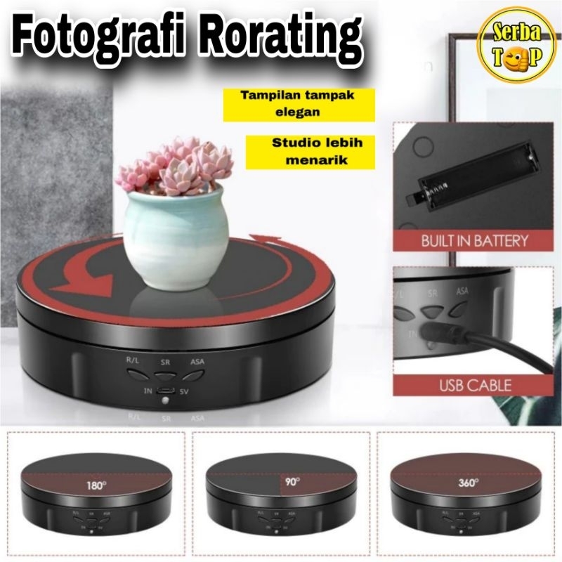 Jual Alas Putar Fotografi Rotating Studio Display Stand Base 13.5cm ...