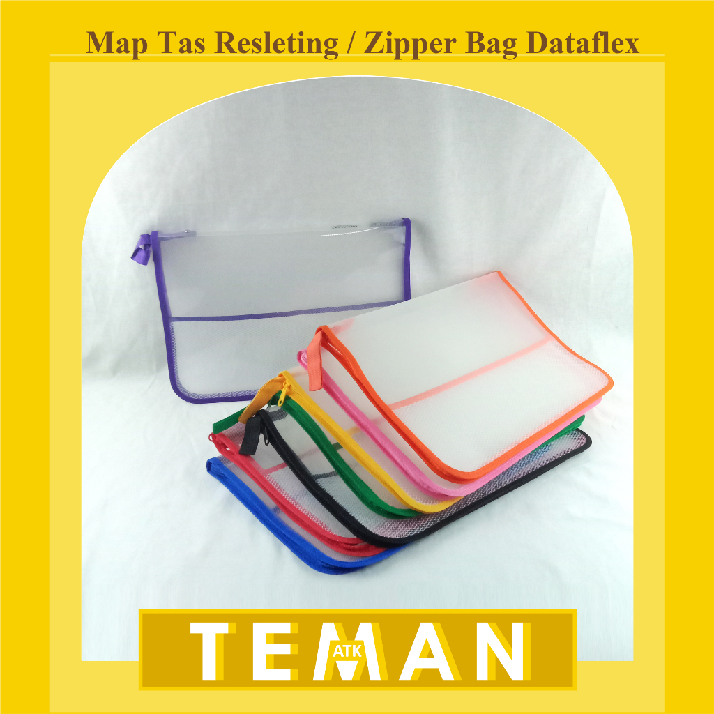 Jual Map Plastik Tas Resleting / Zipper Bag Folio Dataflex | Shopee ...