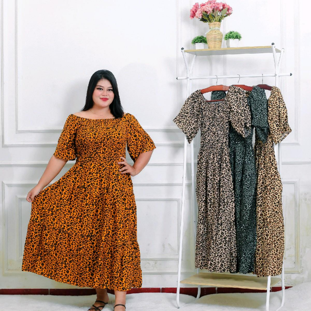 Jual [NiraDaster] Longdress Wanita Canda Jumbo Bahan Rayon premium ...