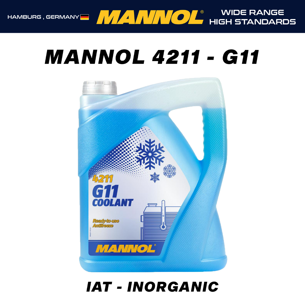 Jual MANNOL Coolant G11- Inorganic - IAT Inorganic Acid Technology ...