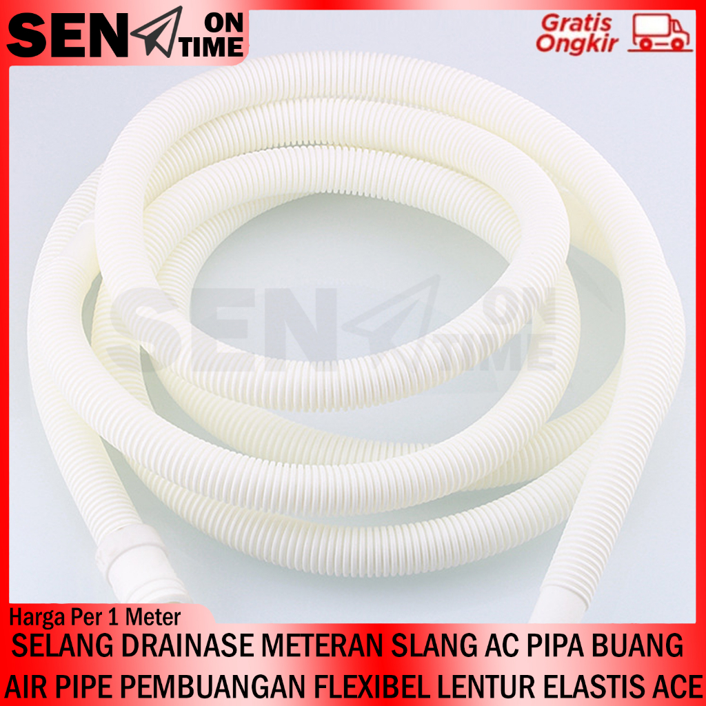 Jual Selang Ac Drainase Flexibel Pembuangan Air Meteran Warna Putih ...