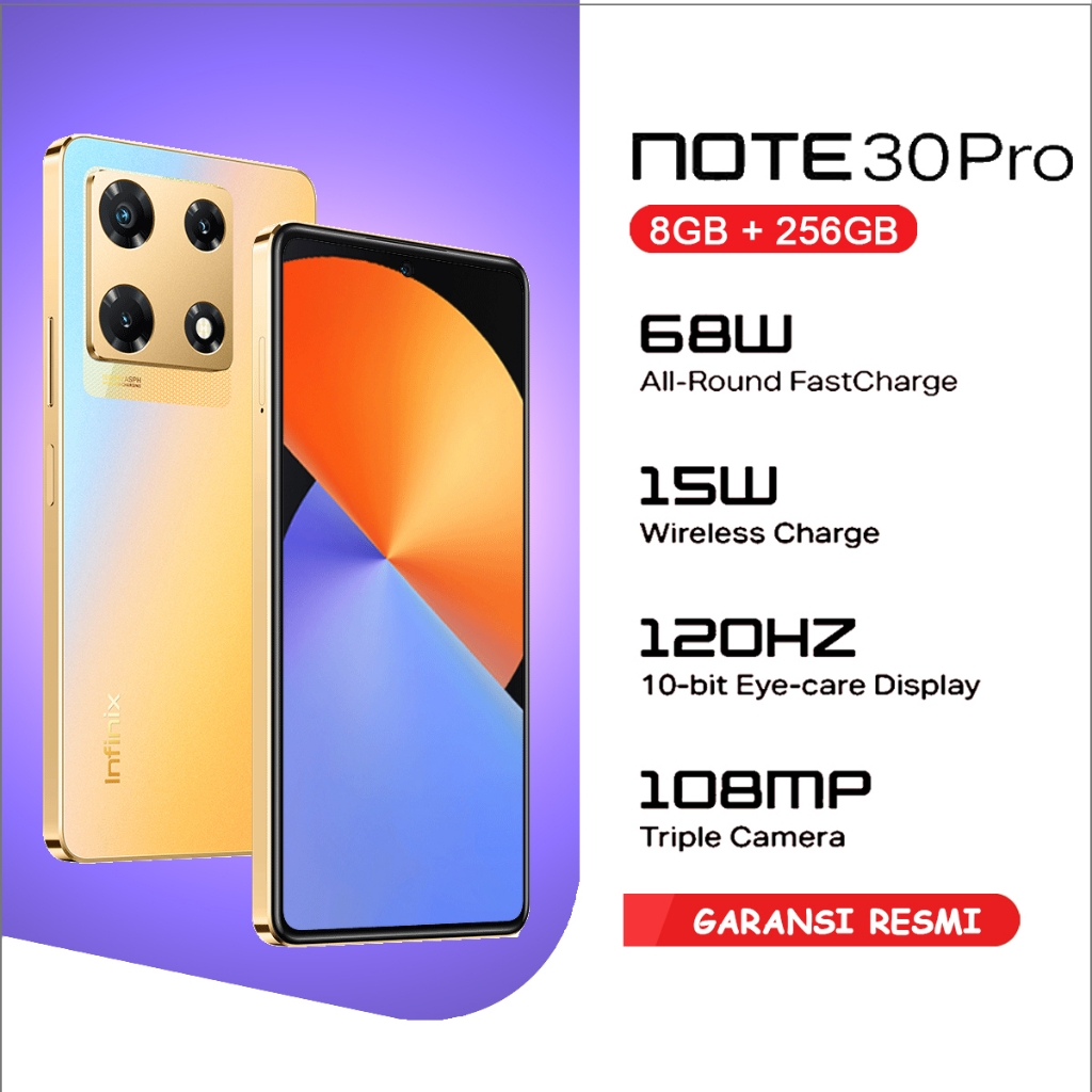 Jual Infinix Note 30 PRO (8GB + 256GB) 68W Fast Charge+ 15W Wireless ...