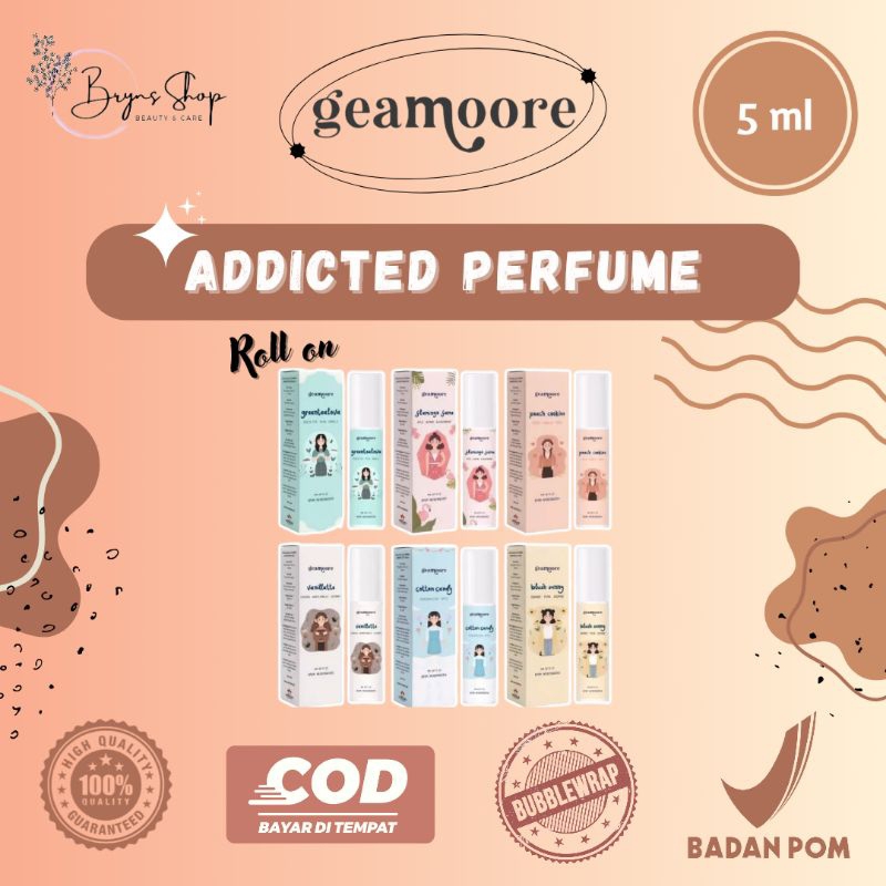 Jual new variant geamoore edp roll on addict series 5ml | Shopee Indonesia