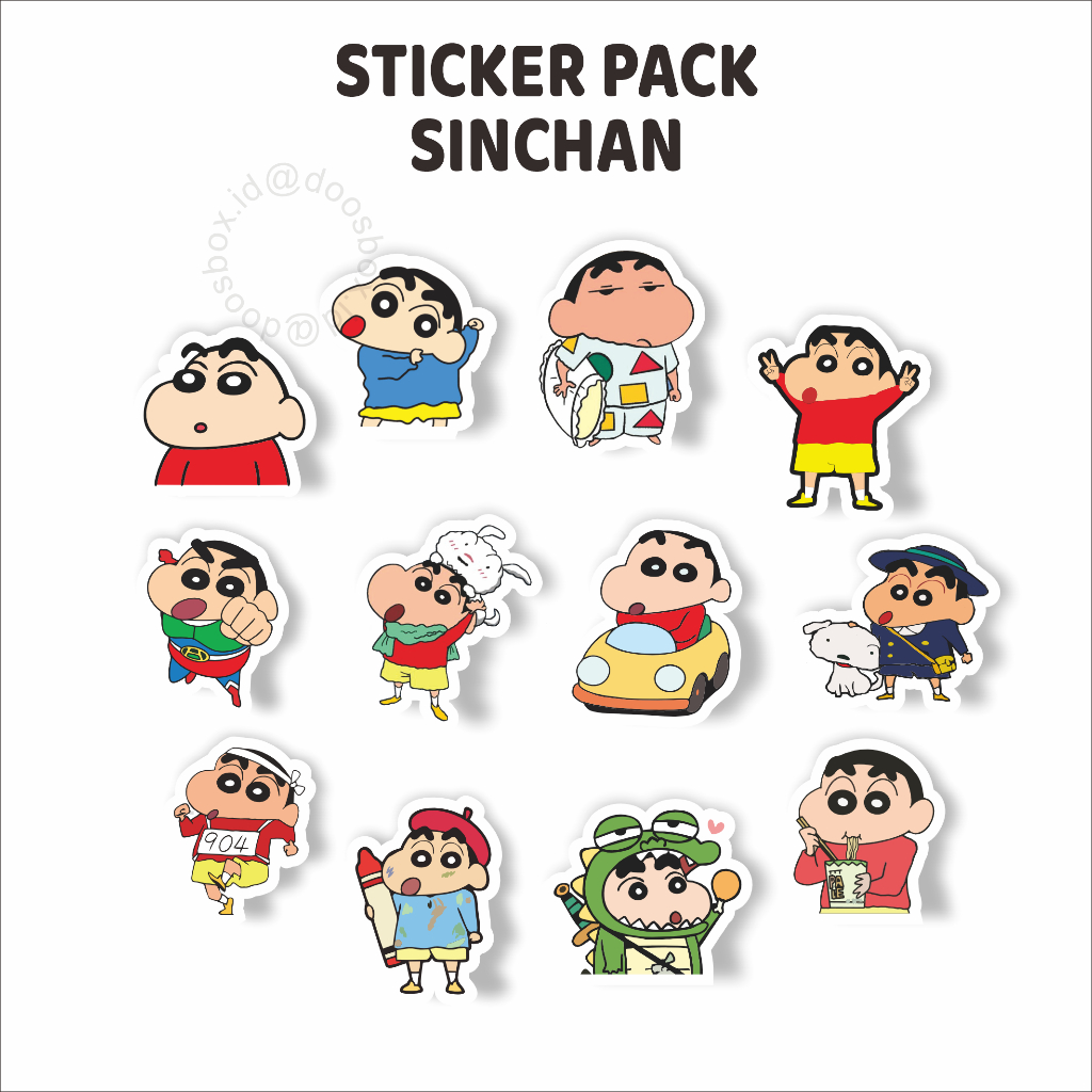 Jual Stickerpack Sinchan // Sticker Vynil Animasi Laminating | Shopee ...