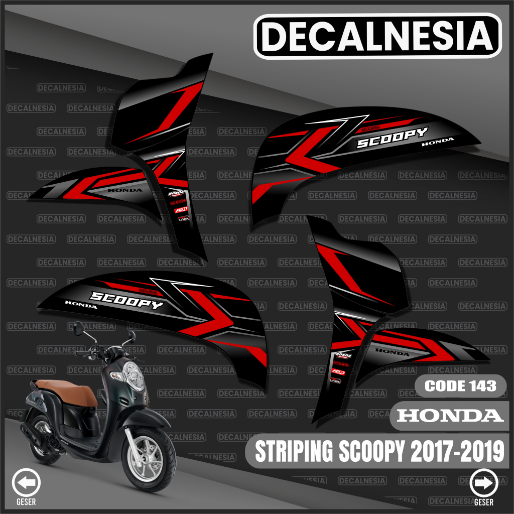 Jual Decalnesia Stiker Striping Scoopy 2017 2018 2019 Motor Honda ESP ...
