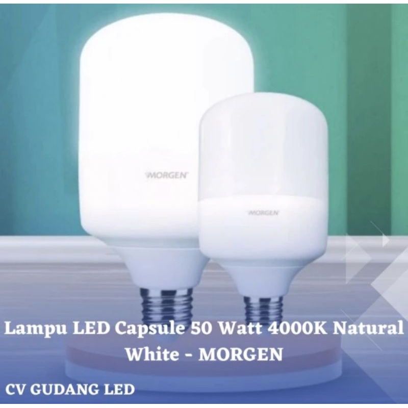 Jual Lampu Led Capsule 50 Watt 4000K Natural White - MORGEN | Shopee Indonesia