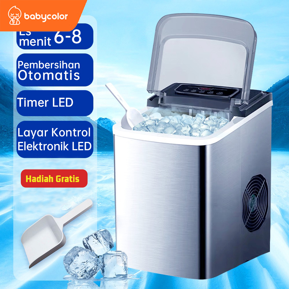 Jual Babycolor Ice Maker Machine Mesin Es Batu Mini Freezer Es Batu ...