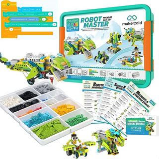 Jual Makerzoid Programmable Toys Robot Master, 200-in-1 Coding Robot Kit, STEM APP-Control ...