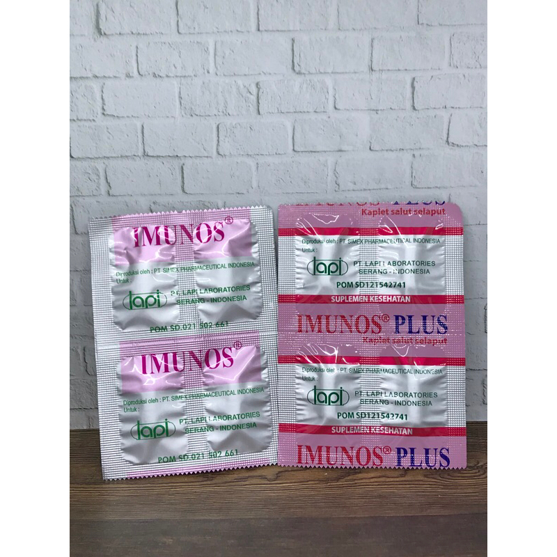 Jual Imunos dan Imunos Plus tablet isi 4 tablet | Shopee Indonesia
