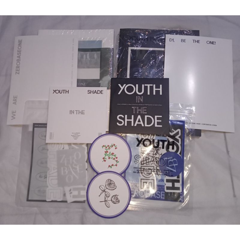 Jual ready stok wts Album only zb1 Zerobaseone ver youth in the shade stiker coaster poster ...