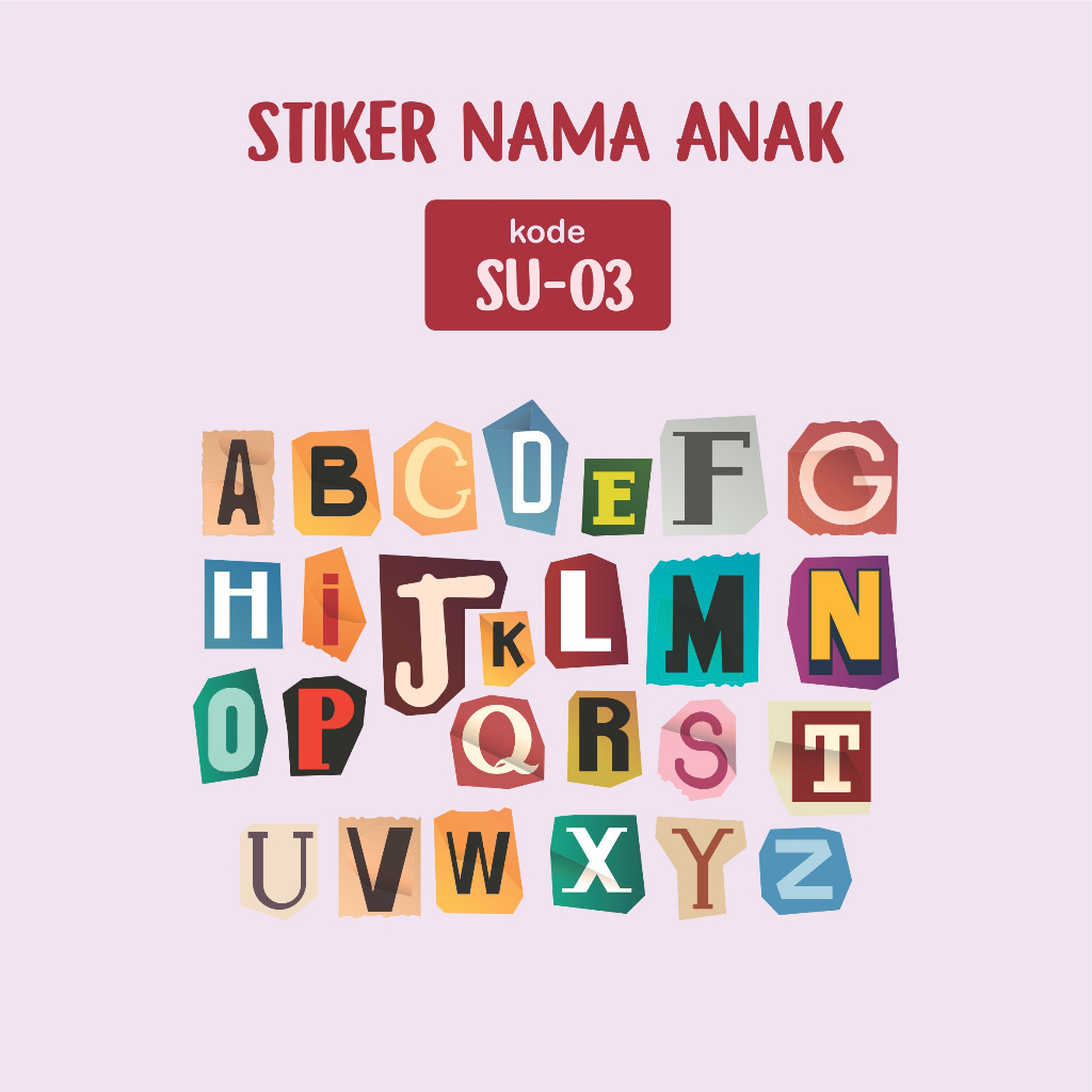 Jual STIKER LABEL NAMA UV TRANSPARAN LABEL NAMA ANAK SEKOLAH LABEL ...