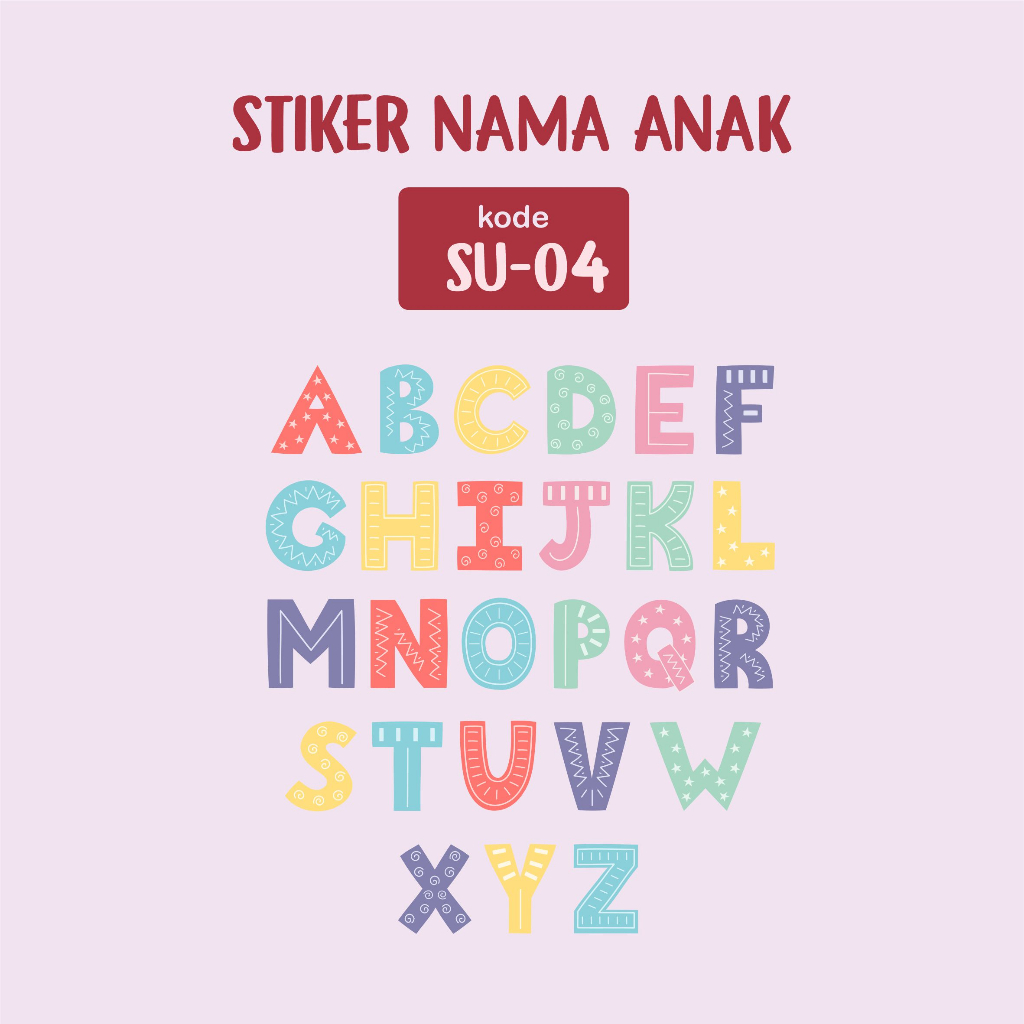 Jual STIKER LABEL NAMA UV TRANSPARAN LABEL NAMA ANAK SEKOLAH LABEL ...