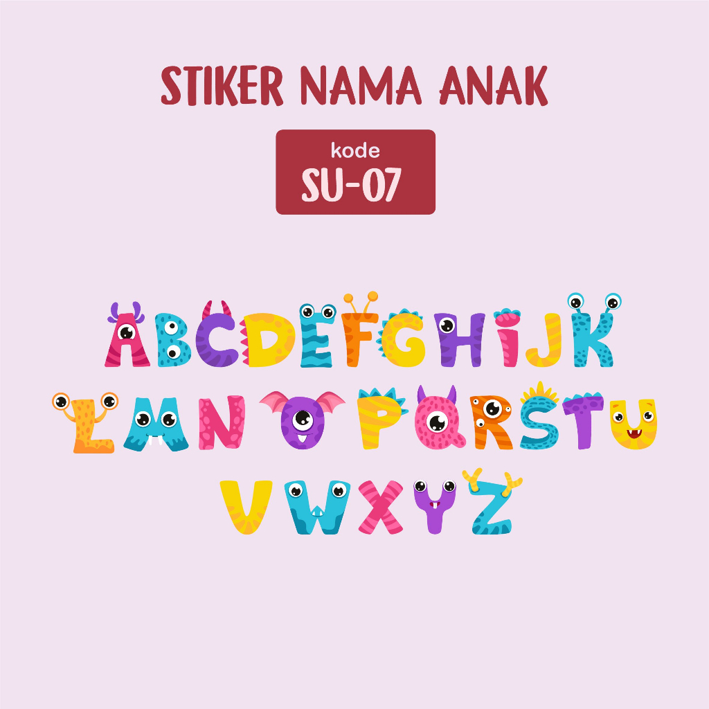 Jual STIKER LABEL NAMA UV TRANSPARAN LABEL NAMA ANAK SEKOLAH LABEL ...