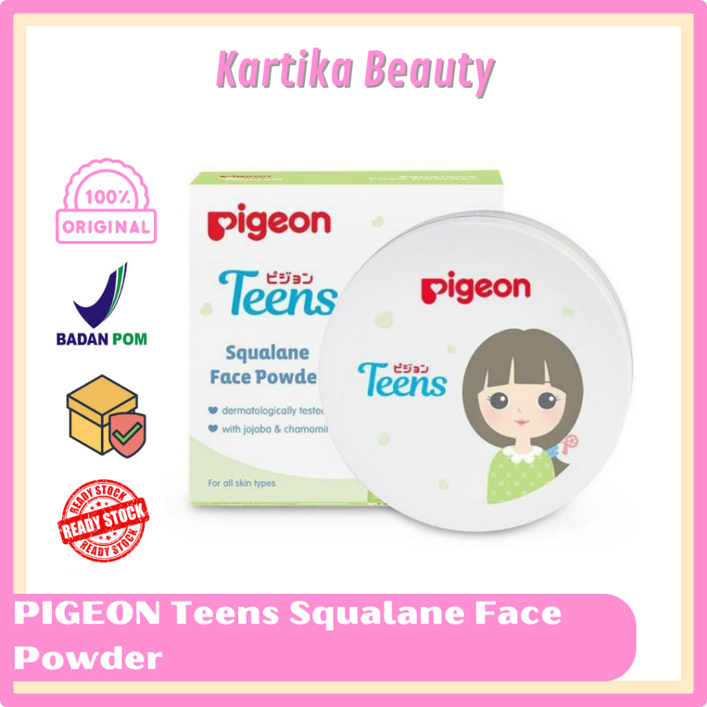 Jual PIGEON TEENS SQUALANE FACE POWDER BEDAK TABUR PIGEONS REMAJA BEDAK ...