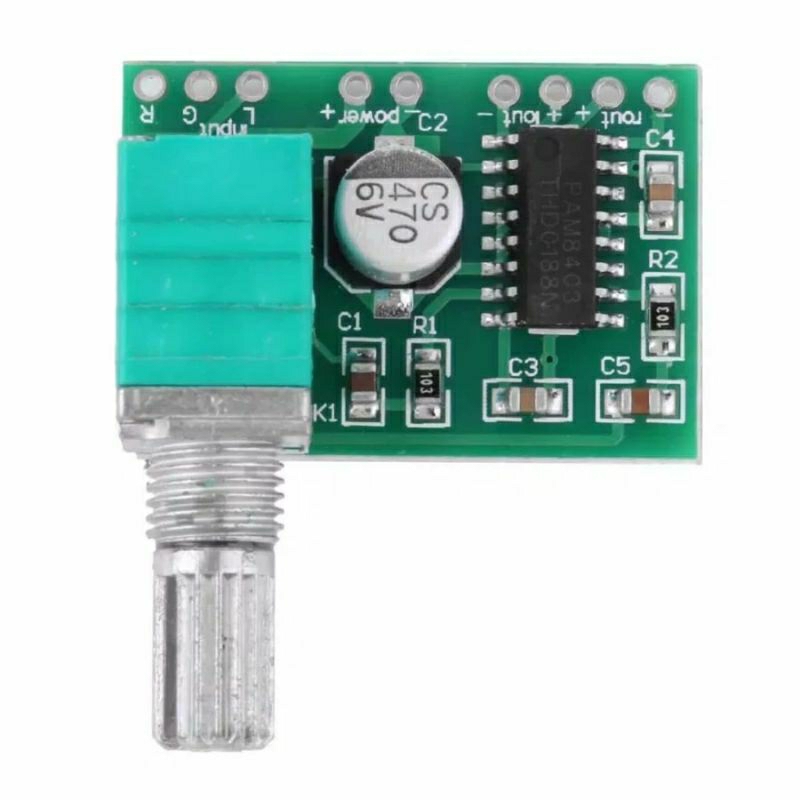 Jual Modul Power Ampli Mini Class D PAM 8403 Potensio 5v PAM8403 ...