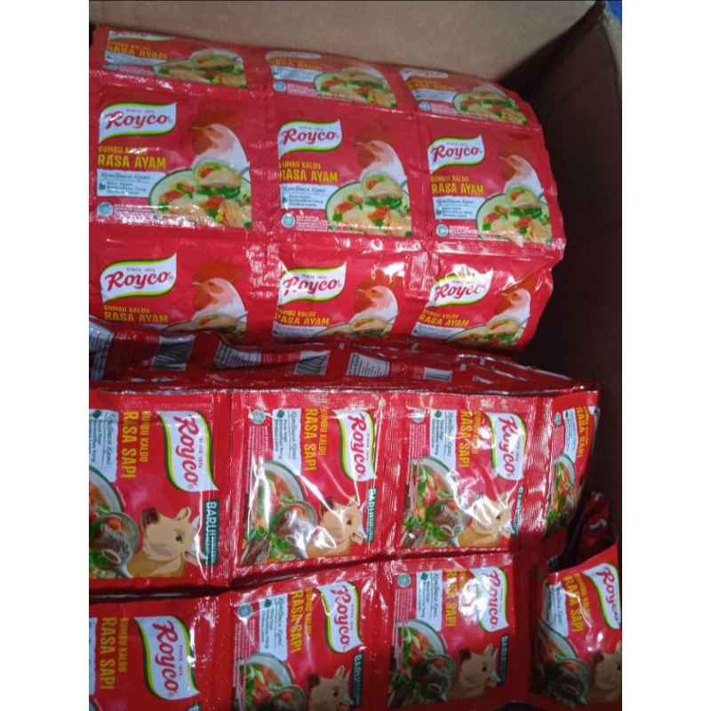 Jual Royco Rasa Ayam/Sapi Renceng isi 72 sachet 6 renceng | Shopee ...