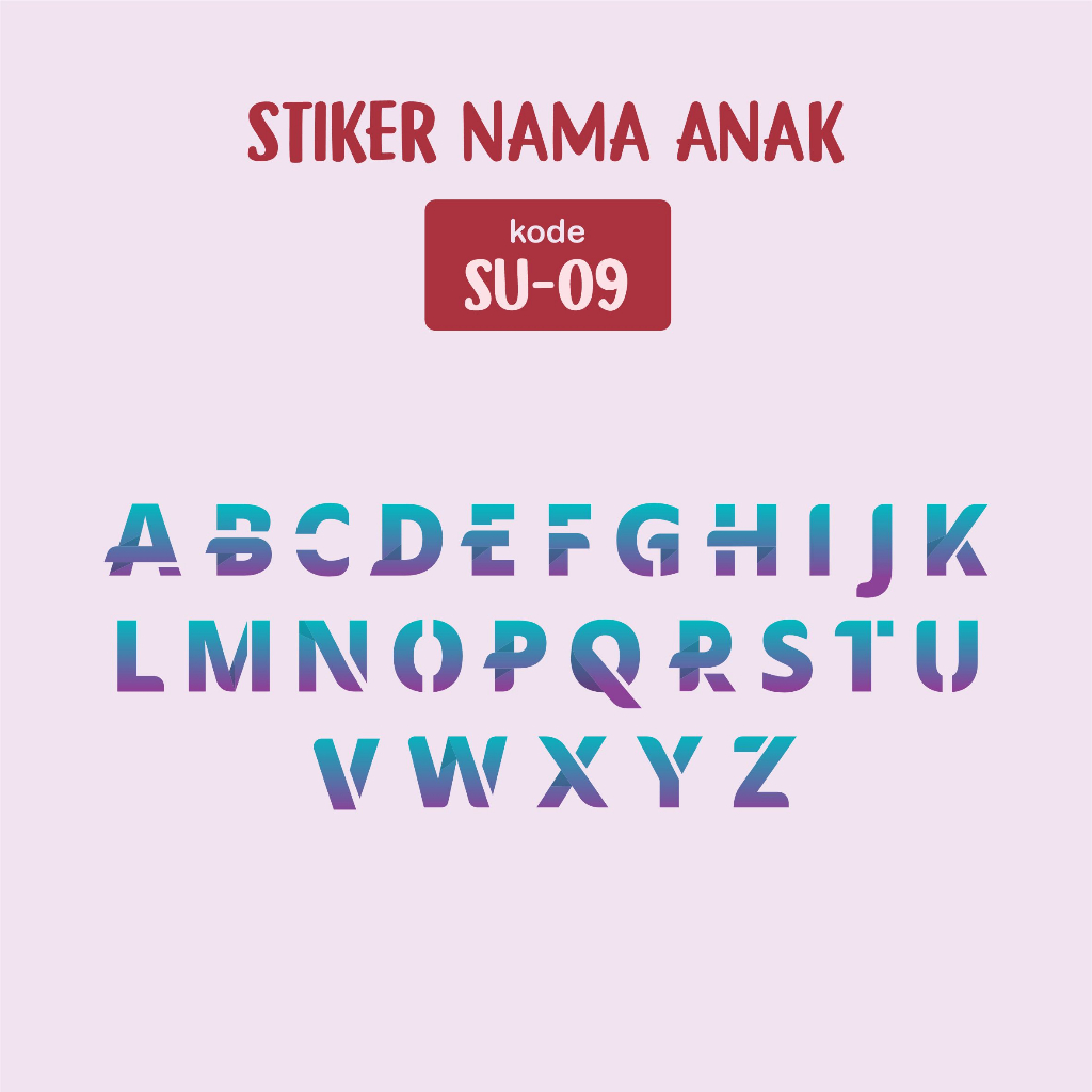 Jual STIKER LABEL NAMA UV TRANSPARAN LABEL NAMA ANAK SEKOLAH LABEL ...