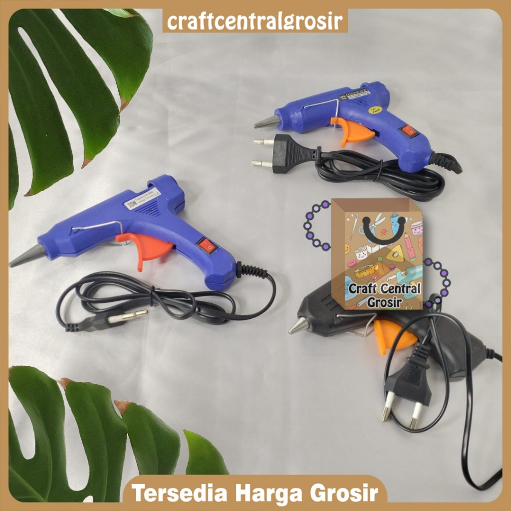 Jual [DGHL] Lem Tembak Besar On Off 40 Watt / Glue Gun On Off 40 watt ...