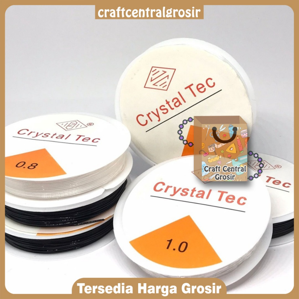 Jual Senar Tech Merek Crystal Tech Bening dan Hitam | Shopee Indonesia