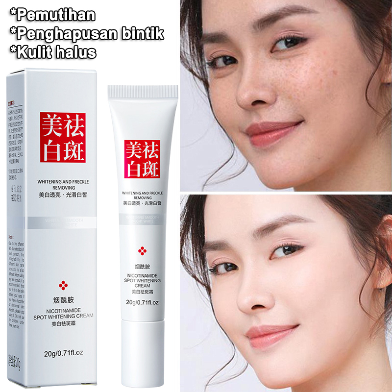 Jual Krim pemutih wajah flek hitam cream penghilang flek hitam salep melasma 20g niacinamide ...