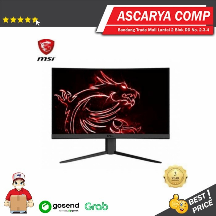 Jual MSI Optix G241VC 24 Inch Curved Gaming Monitor - 1080p FHD 75Hz ...