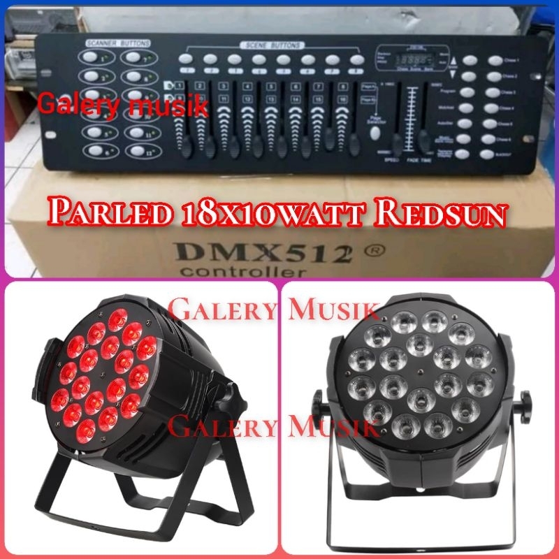 Jual Paket Lighting 2unit parled REDSUN 18x10watt RGBW fullcolor +1unit ...