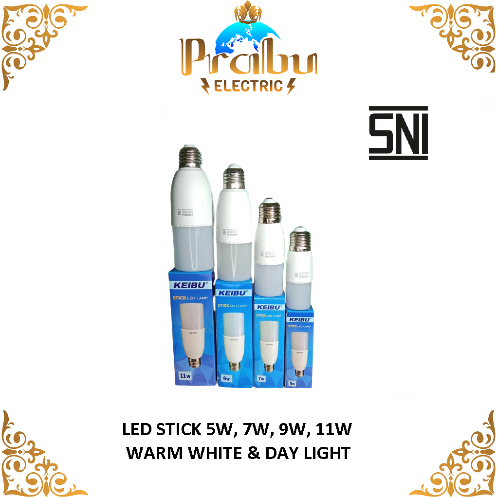 Jual LAMPU LED STICK KEIBU 5 Watt 7 Watt 9 Watt 11 Watt PUTIH/ WARM WHITE | Shopee Indonesia