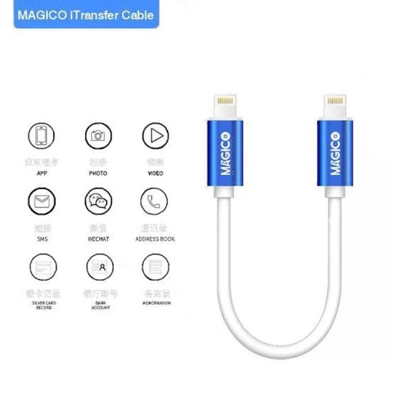 Jual KABEL MAGICO TRANSFER DATA IPHONE TO IPHONE/IPAD MAGICO CABLE ...