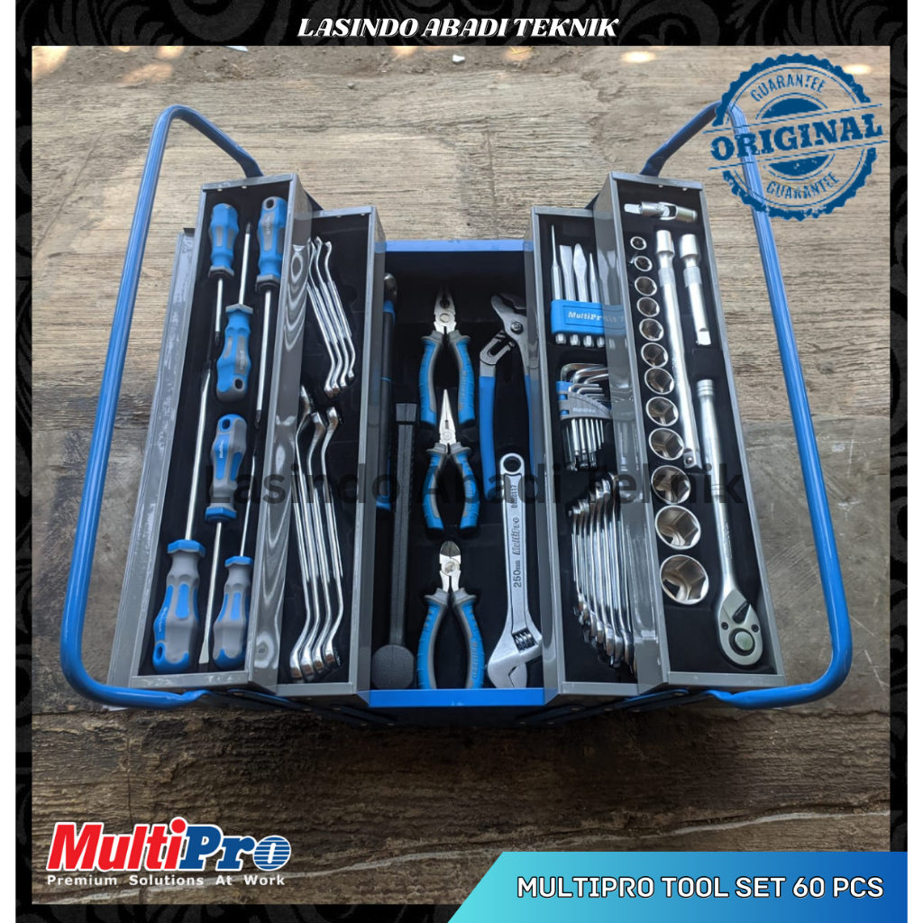 Jual MULTIPRO TOOL SET 60 PCS AUTOMOTIVE KUNCI SET TOOL BOX | Shopee ...
