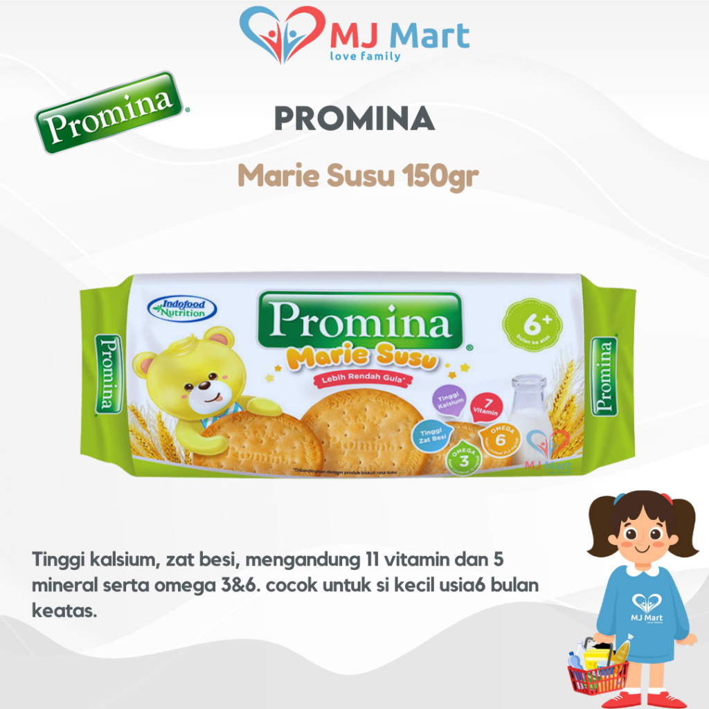 Jual Promina Marie Roll / Marie Susu Biskuit Bayi / Snack Sehat 150gr ...