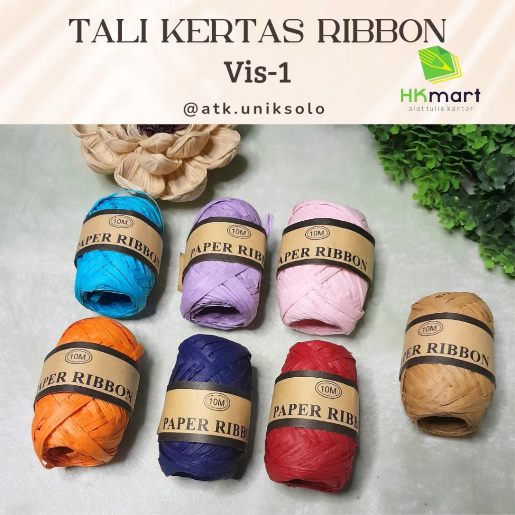 Jual Tali Kertas Ribbon Warna Murah | Shopee Indonesia