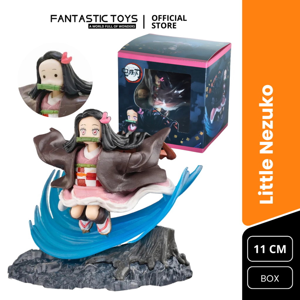 Jual Little Nezuko Kamado Action Figure Kimetsu No Yaiba Demon Slayer ...