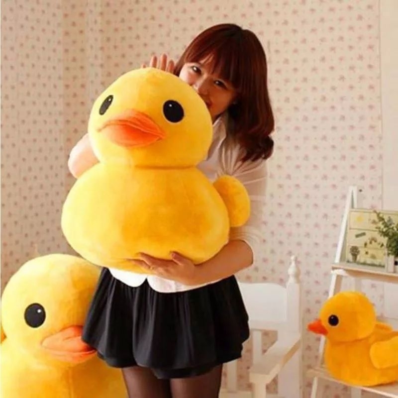 Jual Boneka Guling Bebek Piyo Lucky JUMBO 60cm Bahan Yelvo Halus Lembut ...