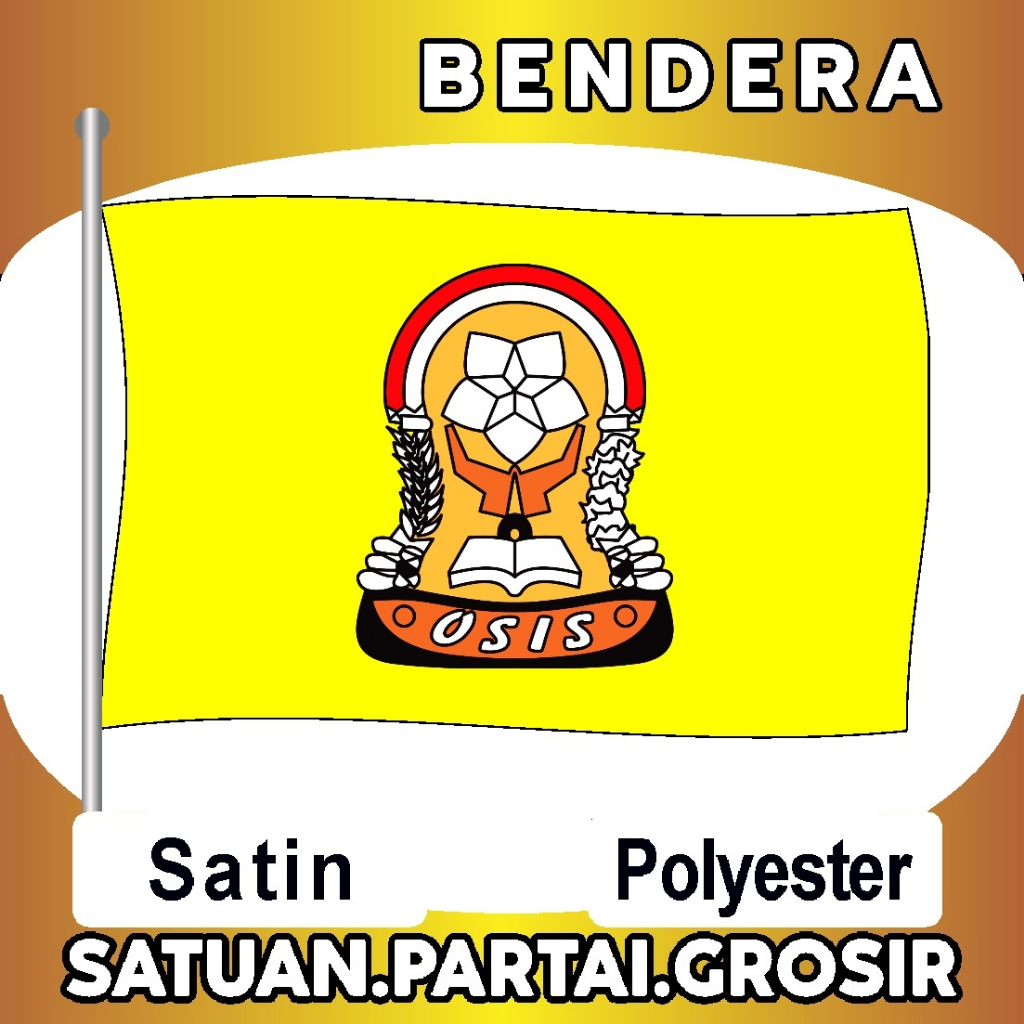 Jual CETAK BENDERA MF ORGANISASI OSIS/UKS/PRAMUKA/TUNAS KELAPA/PGRI ...