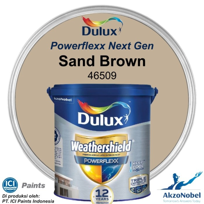 Jual CAT TEMBOK DULUX WEATHERSHIELD POWERFLEXX NEXT GEN SAND BROWN ...