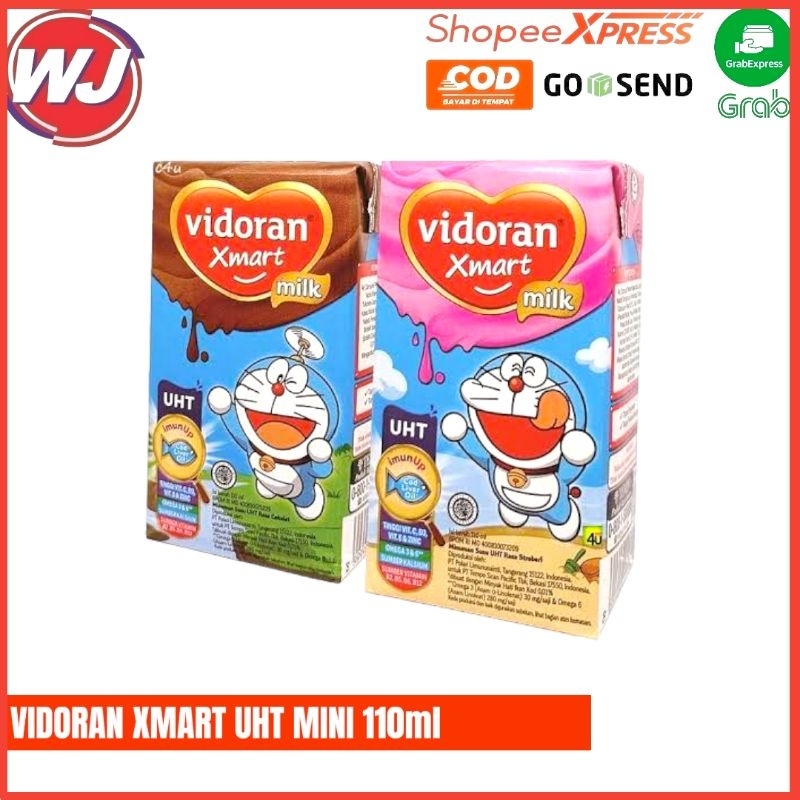 Jual VIDORAN XMART UHT ALL VARIAN 110ml | Shopee Indonesia