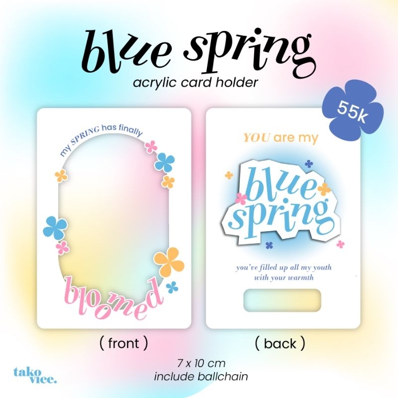 Jual TXT Blue Spring Photocard Holder | Shopee Indonesia