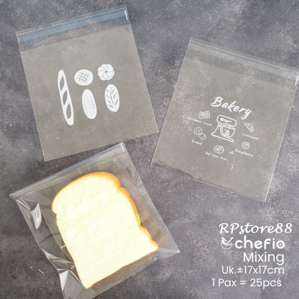 Jual Chefio Plastik Roti OPP Motif /Plastik Kue Cake Roti Tawar Sobek ...