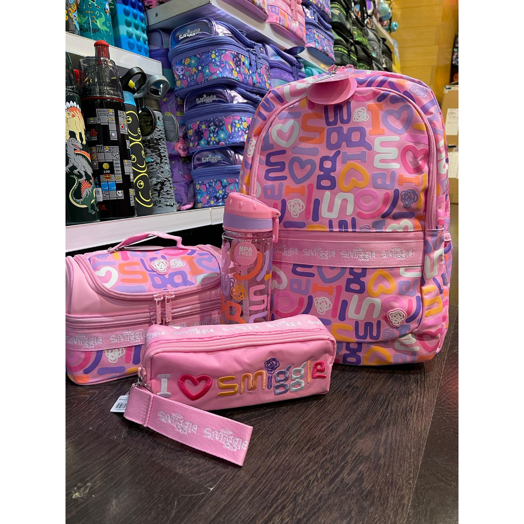 Jual SMIGGLE SMIGGLER III SET BACKPACK PINK - SET TAS SMIGGLE | Shopee ...
