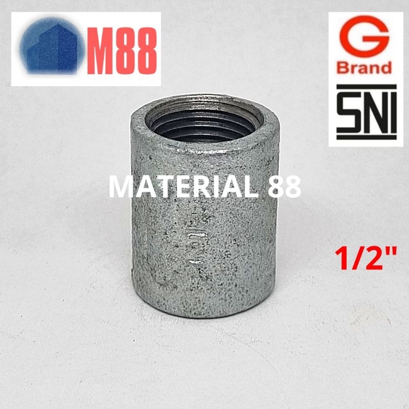 Jual Sok 1/2 inch Galvanis Besi Sok Drat Dalam 0.5 inch | Shopee Indonesia