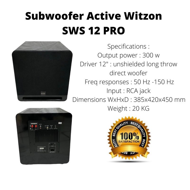 Jual subwoofer witzon sws 12 pro . subwoofer active witzon sws 12 pro ...