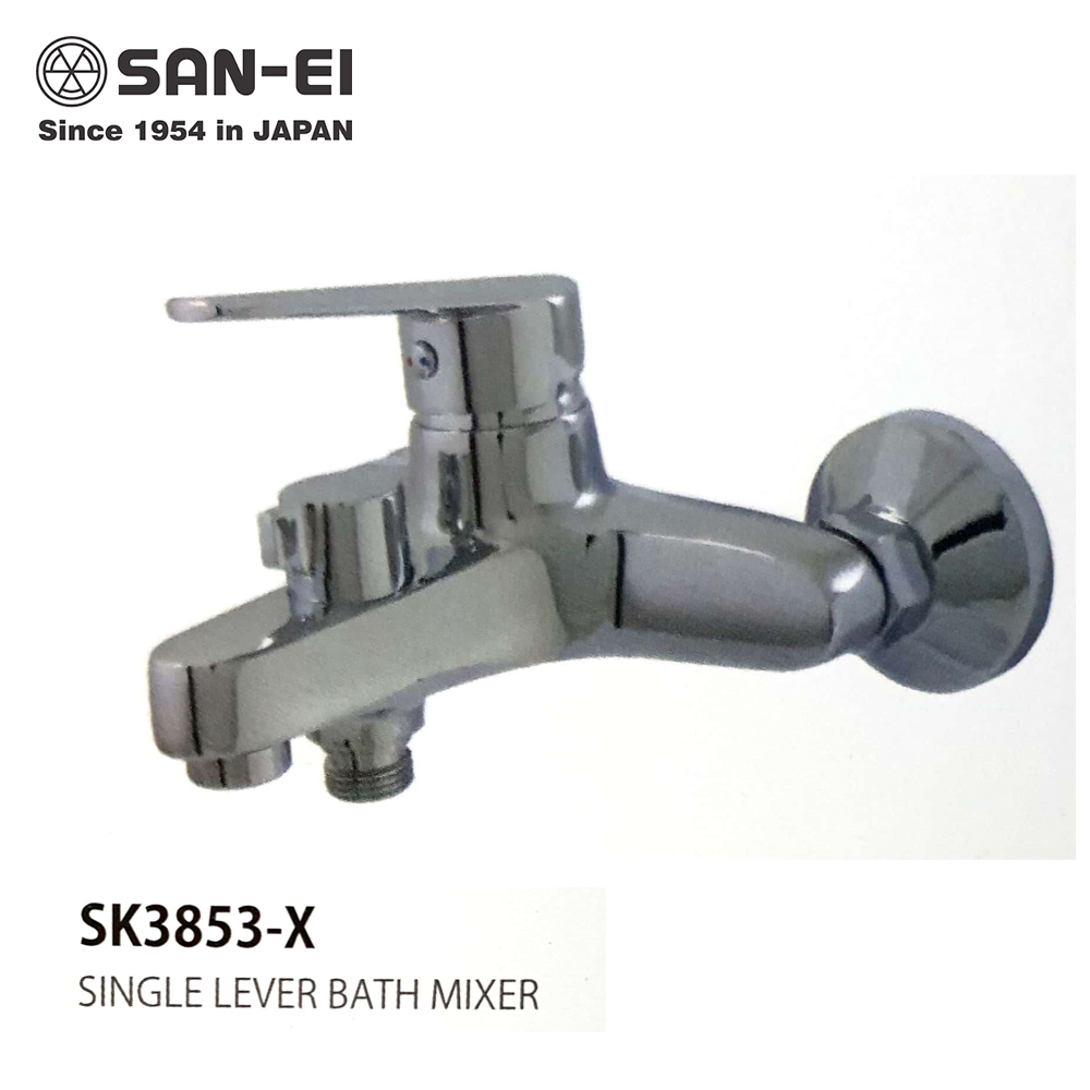 Jual San-Ei Kran Single Lever Bath Shower Mixer Hot & Cold SK3853-X | Shopee Indonesia