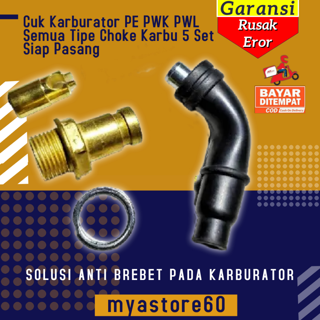 Jual Cuk Choke Karburator Karbu PE PWK PWL Semua Tipe Ukuran 24 26 28 30 32 33 34 35 36 37 38 39 ...