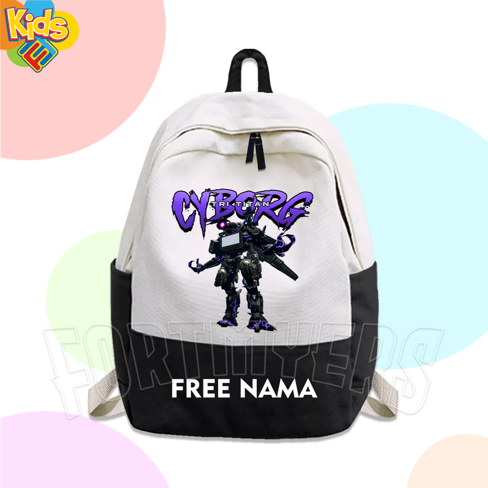Jual TAS RANSEL ANAK TAS SEKOLAH ANAK NEW TRI TITAN CYBORG SKIBIDI ...